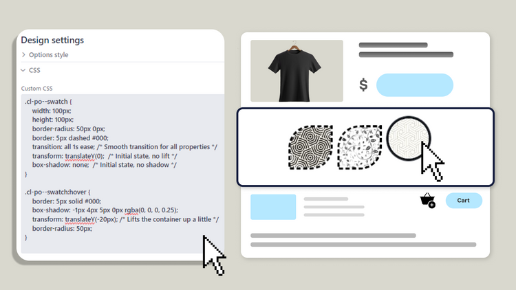 How to Style/Design Product Variants Using Custom CSS on a Shopify Pro – cloudlift